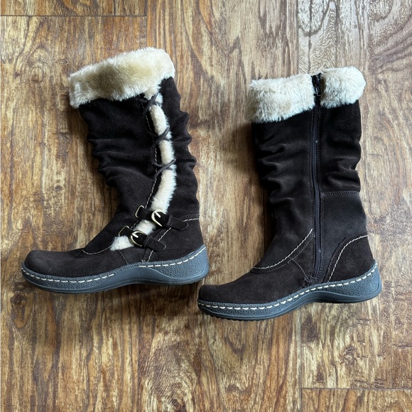 BareTraps | Shoes | Ladies Size 7m Bare Traps Brown Suede Leather Boots ...
